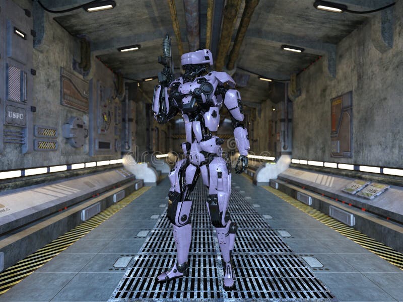 Live Screen Robot, Data Key Stock Illustration - Illustration of ...