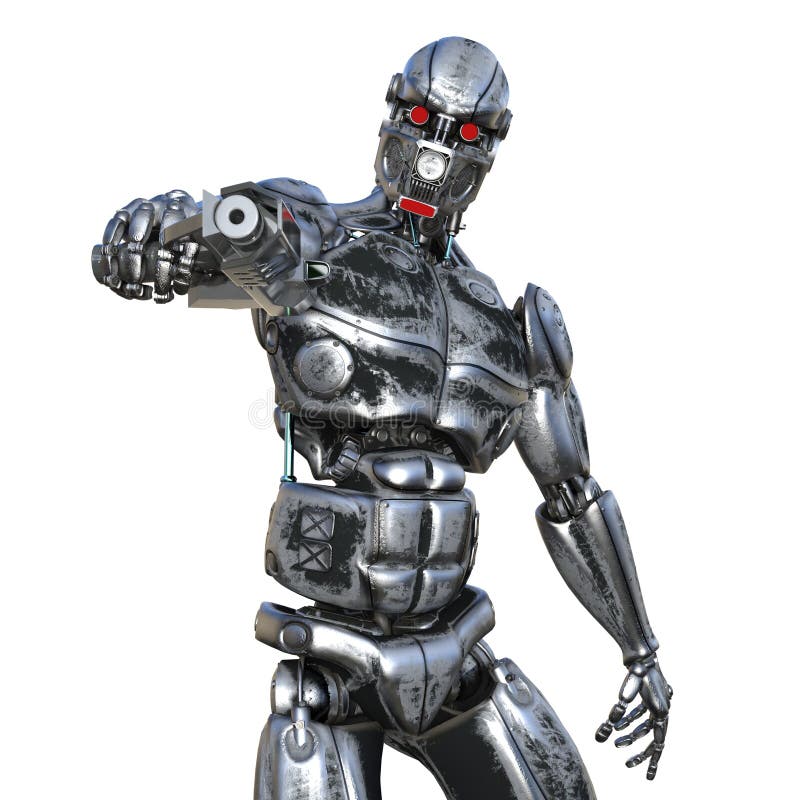 Robot stock illustration. Illustration of person, cyborg - 60465412