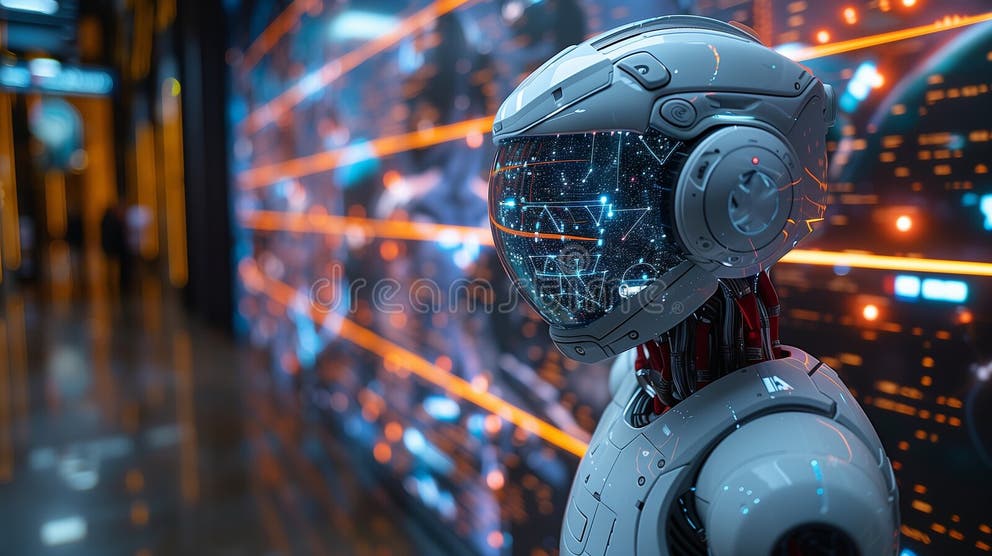 Robot Innovation: Next-gen Android Model Concept. Stock Illustration ...