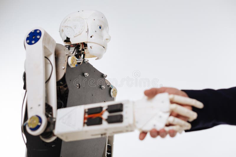 Robot Innovatore Elaborato Che Subisce Alcune Prove Immagine Stock ...