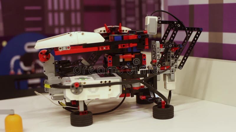 The Robot Itself Quickly Collects a Cube of Rubik. Modern Robotic ...
