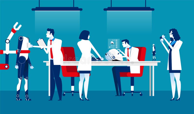 Robot Laboratory. Technology Experiments Artificial Intelligence Stock ...