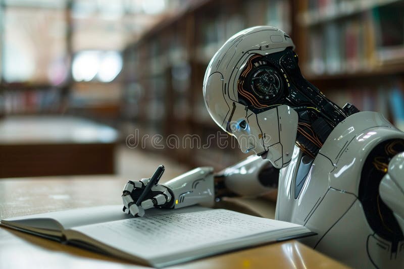 Robots Writing Stock Illustrations – 269 Robots Writing Stock ...
