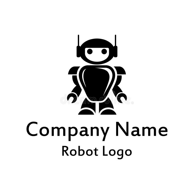 Robot Logo for Design. Bot Icon. Robotics. Support Service Bot. Stock ...