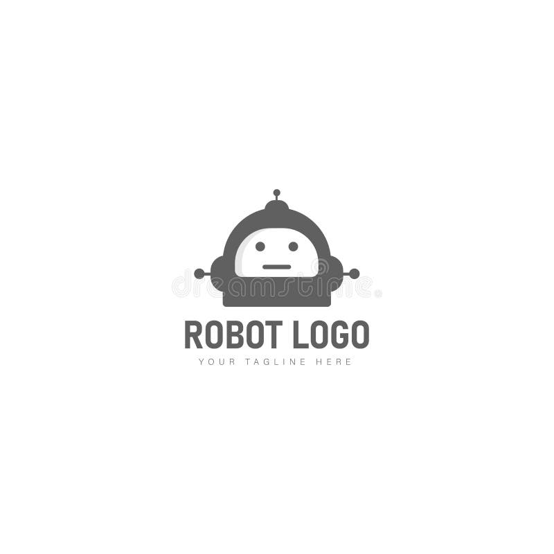 Robot Logo Design Illustration Icon Stock Vector - Illustration of sign ...