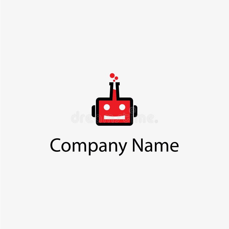 Robot Logo Template stock illustration. Illustration of line - 133622964
