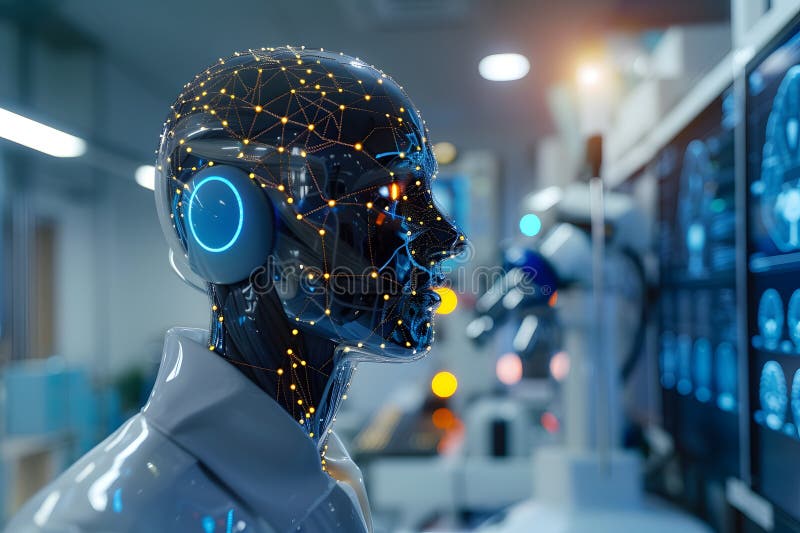 Robot Operating Laboratory Futuristic Display Stock Photos - Free ...