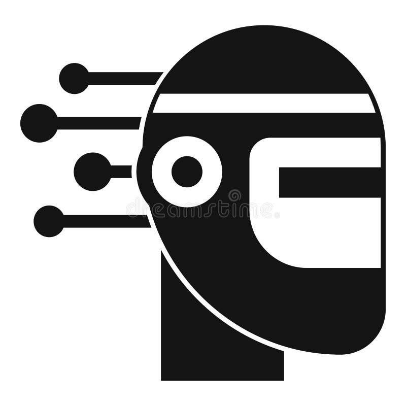 Robot Machine Learning Icon, Outline Style Stock Vector - Illustration ...