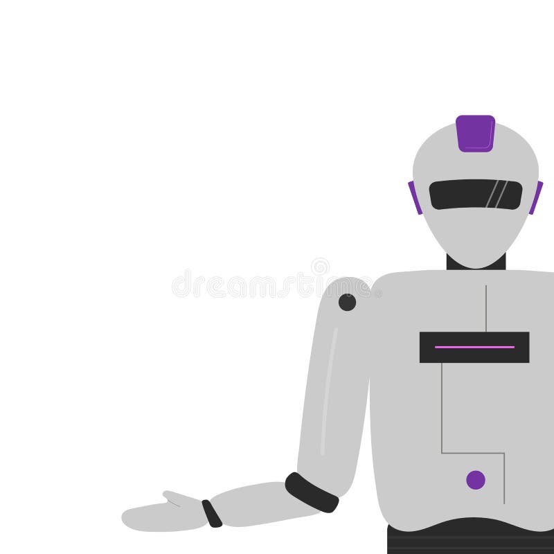 Robot Man Design Concept of Future, AI Technology Stock Vector ...