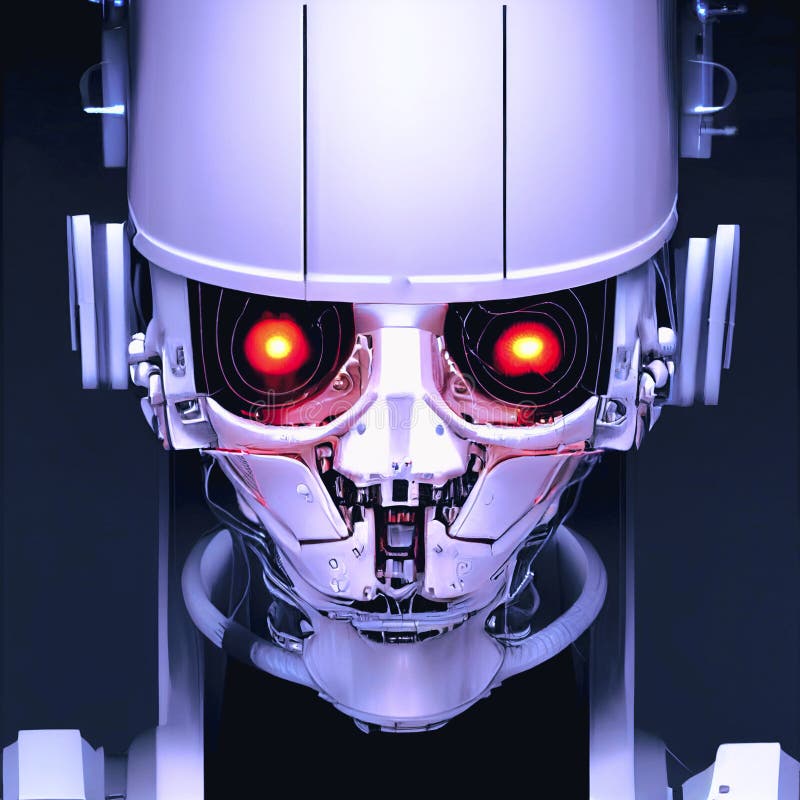 Robot Man, Sci-fi Android Female Artificial Intelligence 3d Render ...