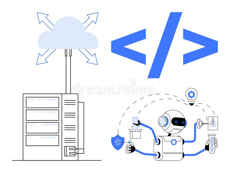 Robot Programming Concept Stock Illustrations – 13,392 Robot Programming Concept Stock ...