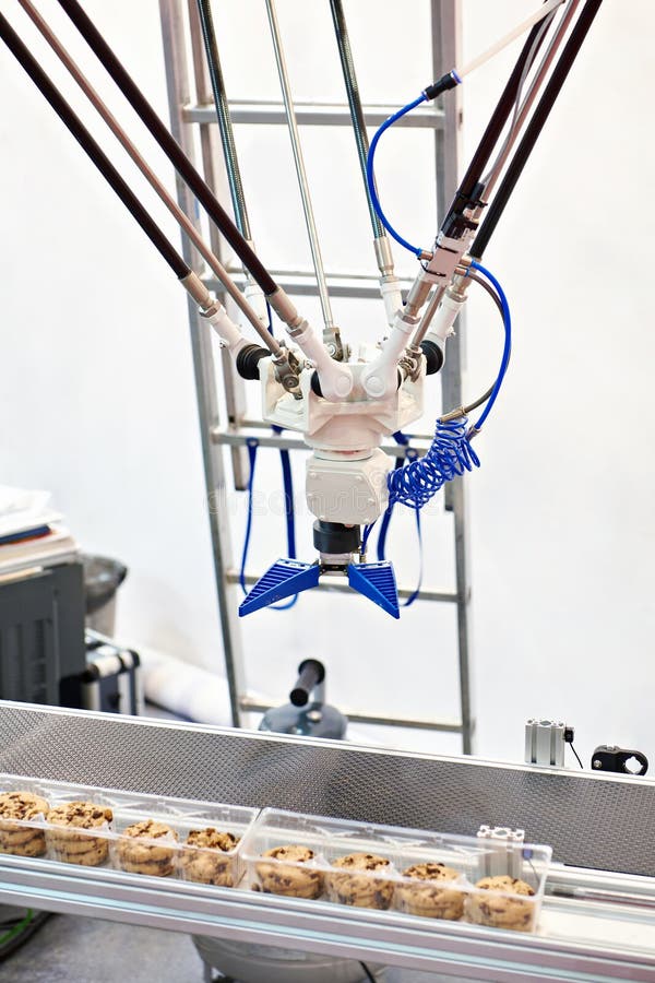 Robot Manipulator for Food Production Stock Photo - Image of technology ...