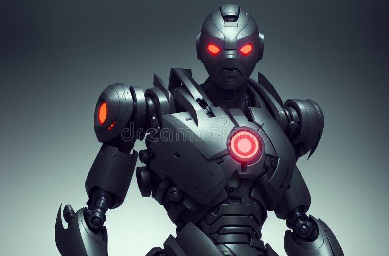 Robot. Mechanical Cybernetic Machine with Artificial Intelligence ...