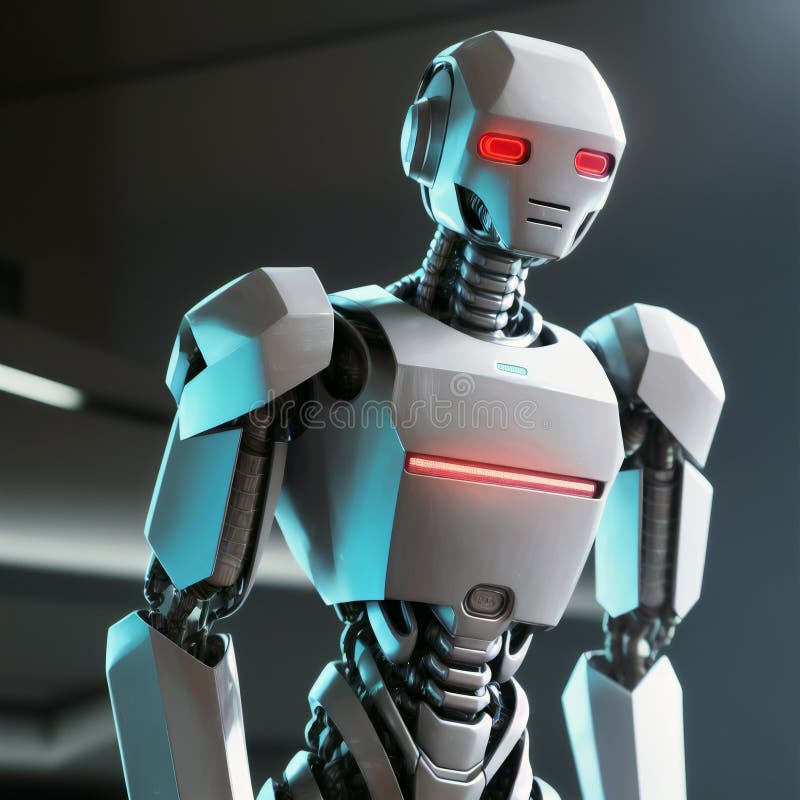 Robot. Mechanical Cybernetic Machine with Artificial Intelligence ...