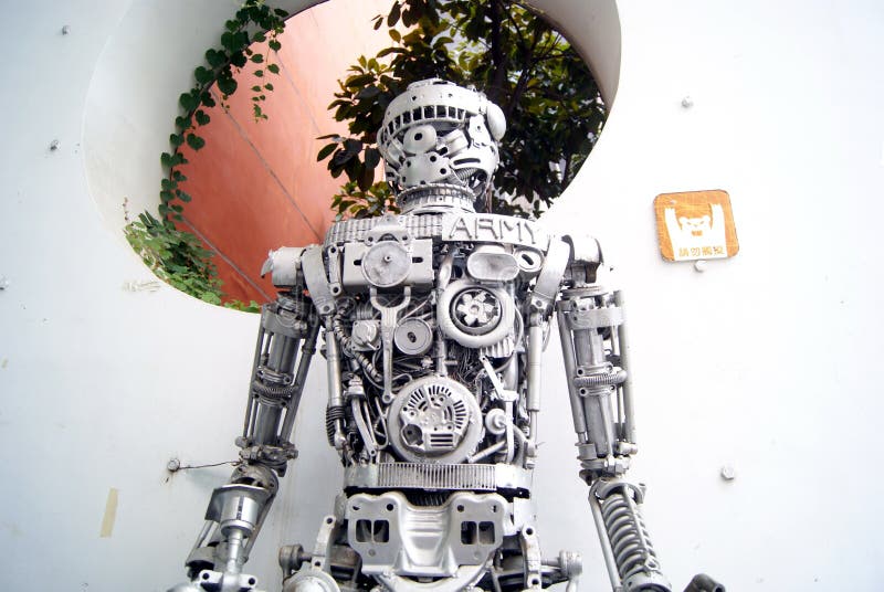 Robot model editorial stock photo. Image of structure - 26512158