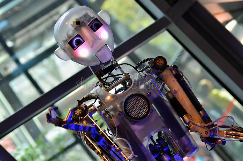 Robot humanoid stock photo. Image of metal, futuristic - 256719728