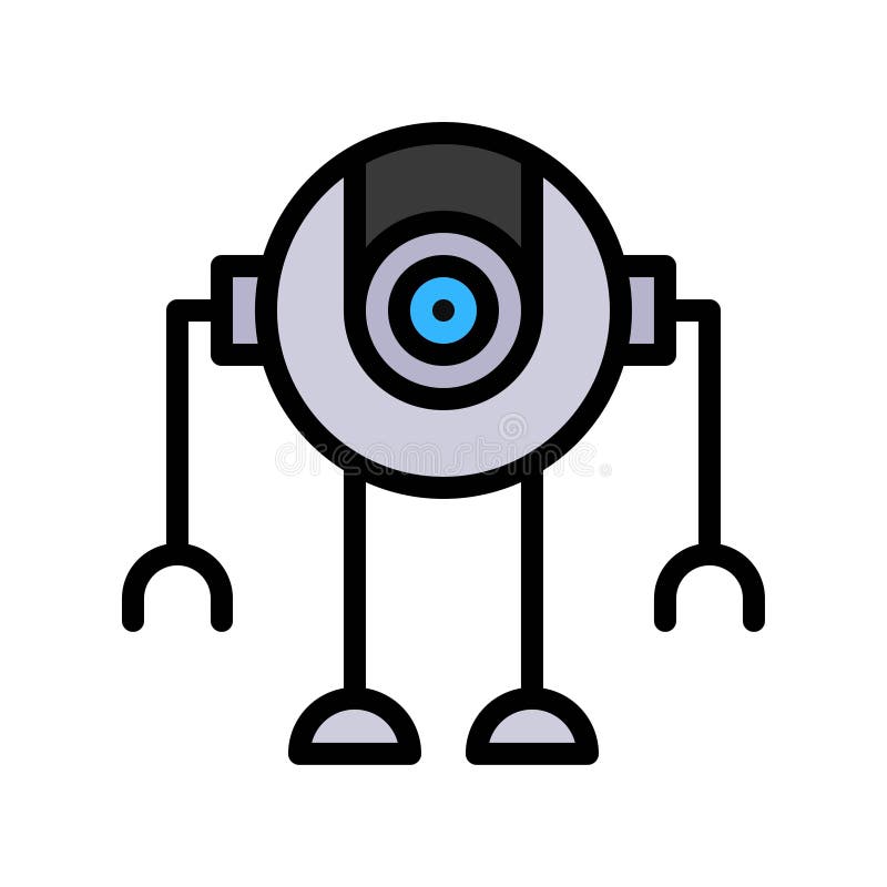 Robot Navigation Vector, Robotics Related Filled Design Icon Stock ...