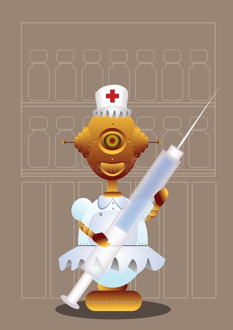 Injecting Robot Stock Illustrations – 29 Injecting Robot Stock ...