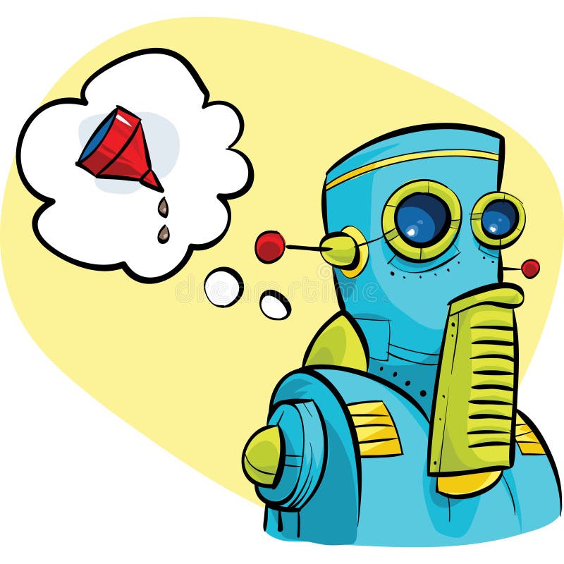 Robot Oil stock illustration. Illustration of future - 41884292