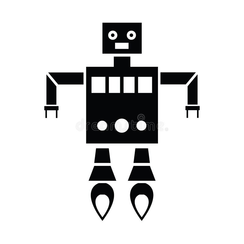 Robot parts icon set stock vector. Illustration of human - 102686997