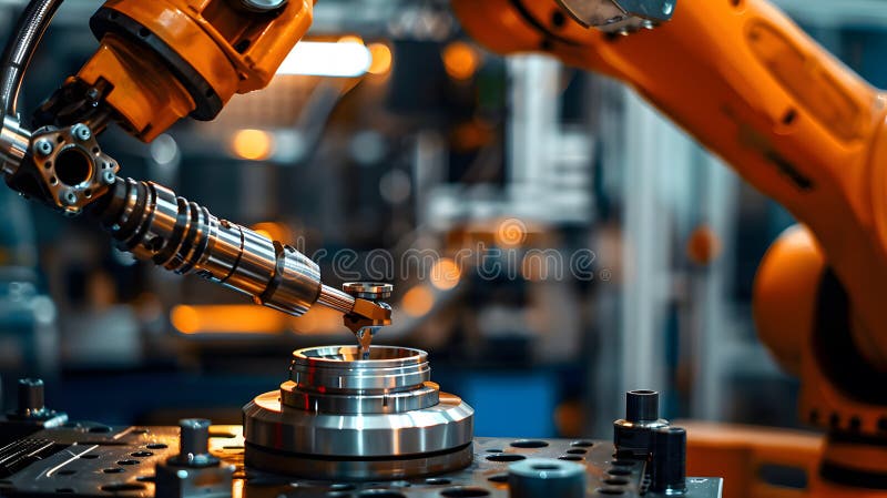 Robot Performing a Final Quality Inspection on a Present, Quality ...