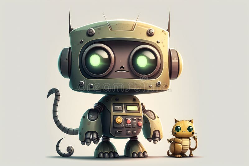 Robot Pet Smart and Modern Concept Stock Illustration - Illustration of ...