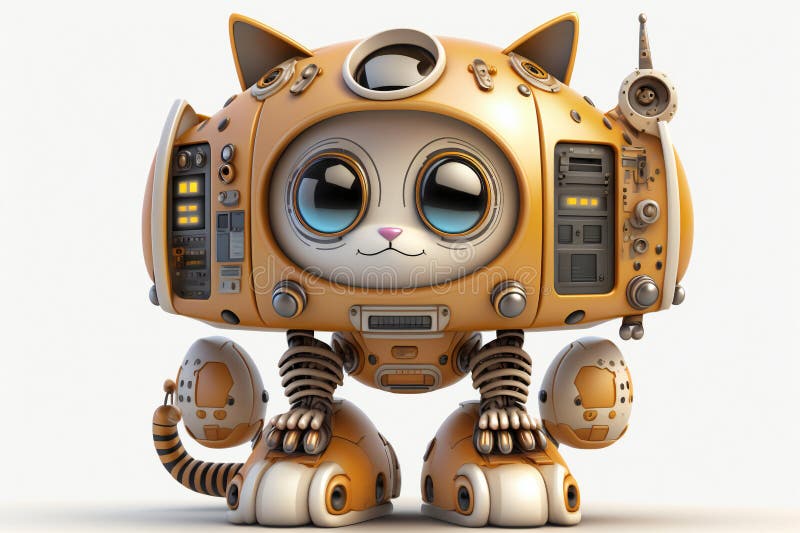 Robot Pet Smart and Modern Concept Stock Illustration - Illustration of ...