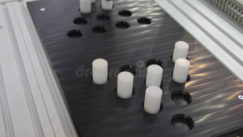 Pick and Place Parallel Robot. Automation Technology Stock Video ...