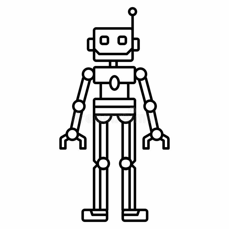 Robot Plan Complet Vectoriel Illustration de Vecteur - Illustration du ...