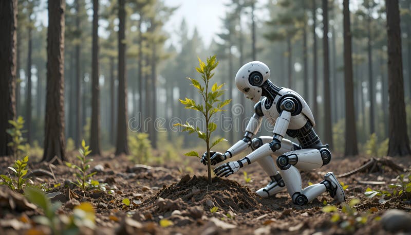 Robot Planting a Sapling in a Forest: a Vision of Sustainable ...