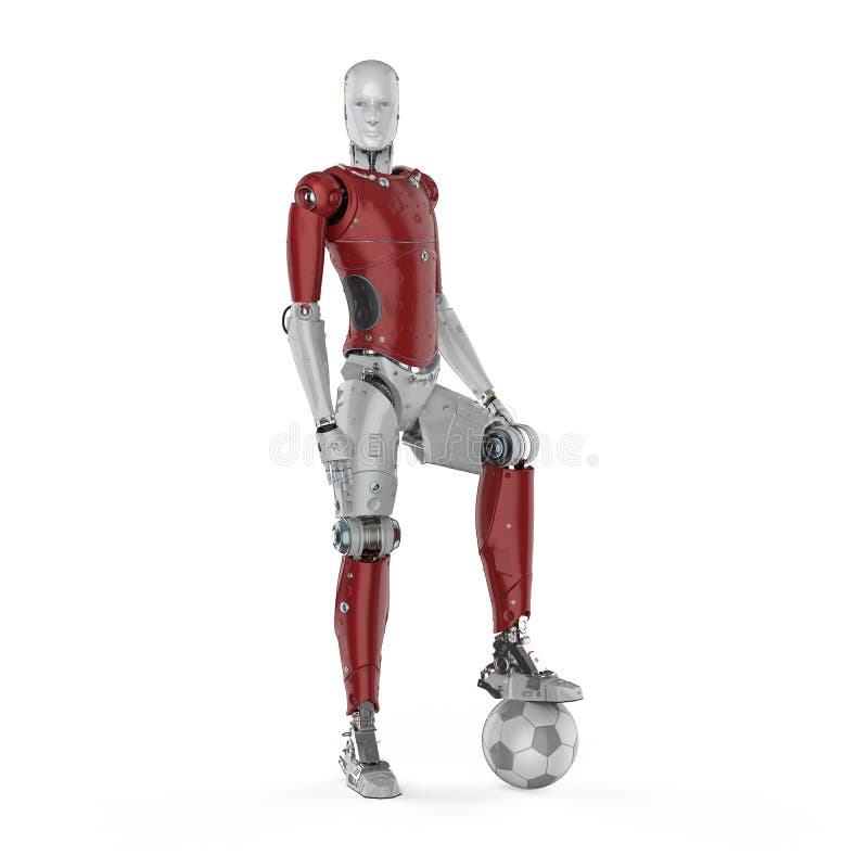 Robot play soccer stock illustration. Illustration of rendering - 111008293 Robot play soccer stock illustration. Illustration of rendering - 111008293