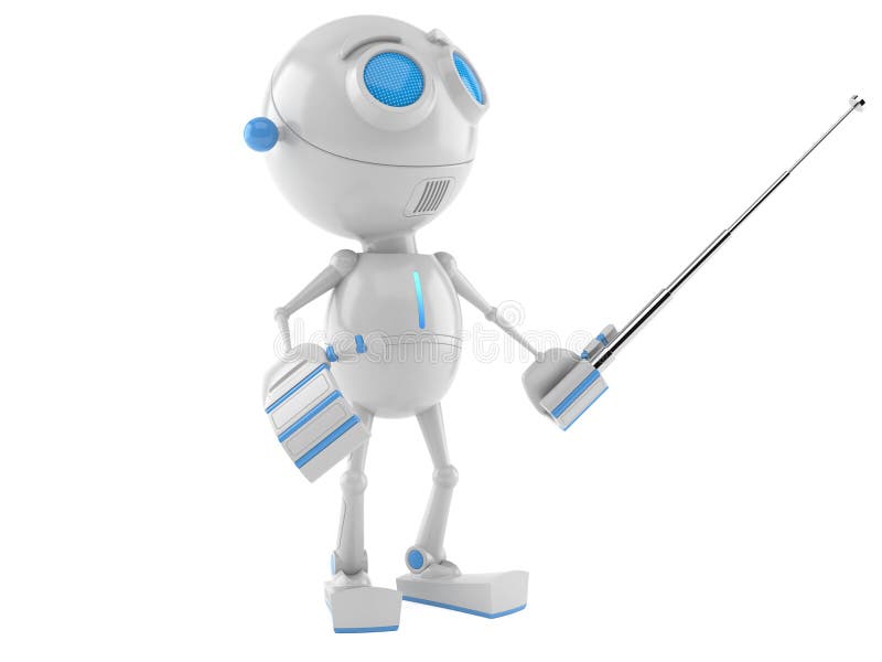 Pointing Robot Hand Stock Illustration Illustration Of Technological
