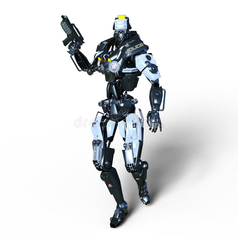 Robot Police stock illustration. Illustration of police - 52353544