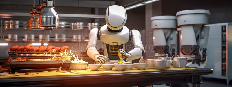 Work Automation Political Cartoon Stock Illustration - Illustration of ...