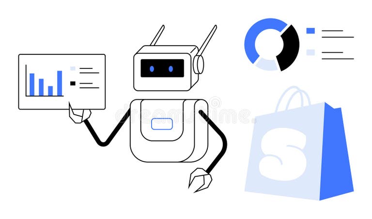 Robot Presenting Analytics with E-commerce and Data Visualization ...