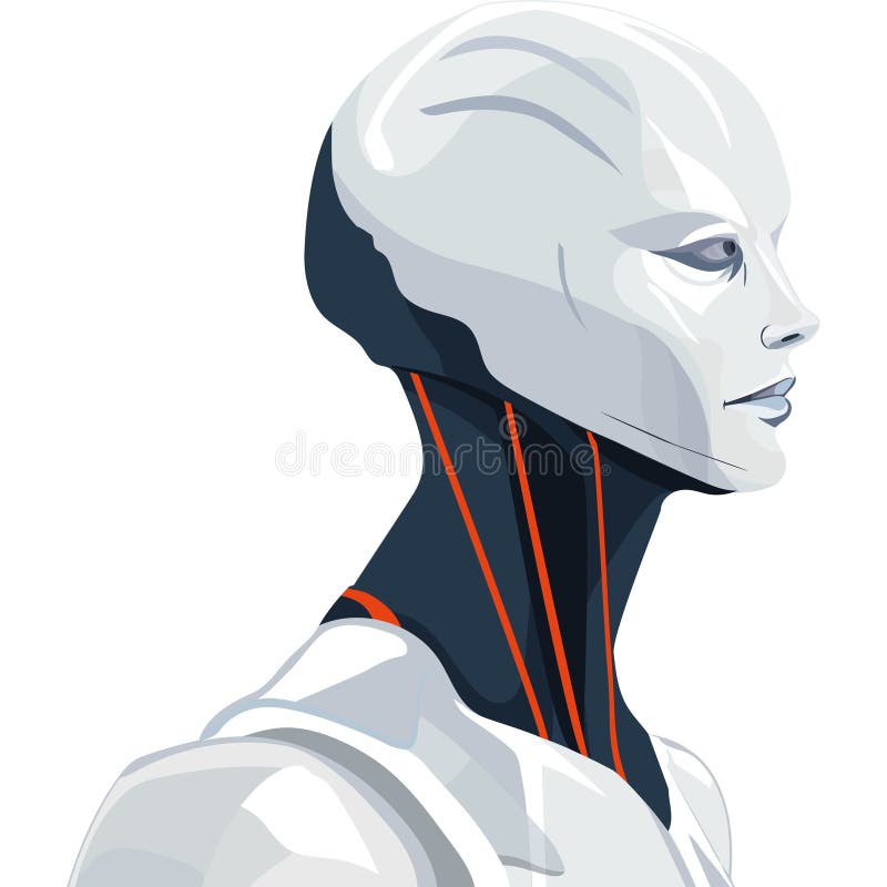 Robot Profile AI Technology Stock Vector - Illustration of artificial ...