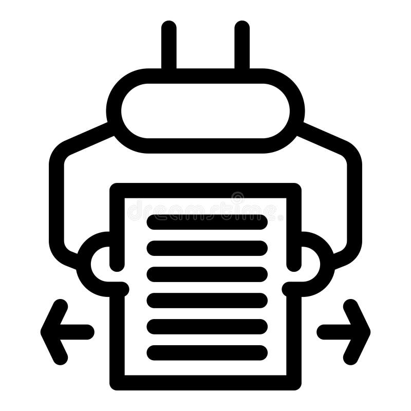 Robot Proofreading Text Editing Software Artificial Intelligence Stock ...