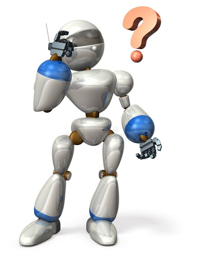 Puzzled question stock illustration. Illustration of signs - 116871