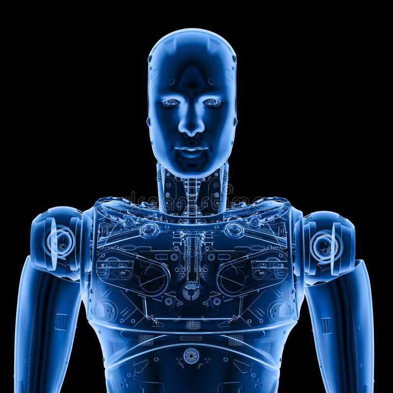 Robot x ray stock illustration. Illustration of futuristic - 109523622