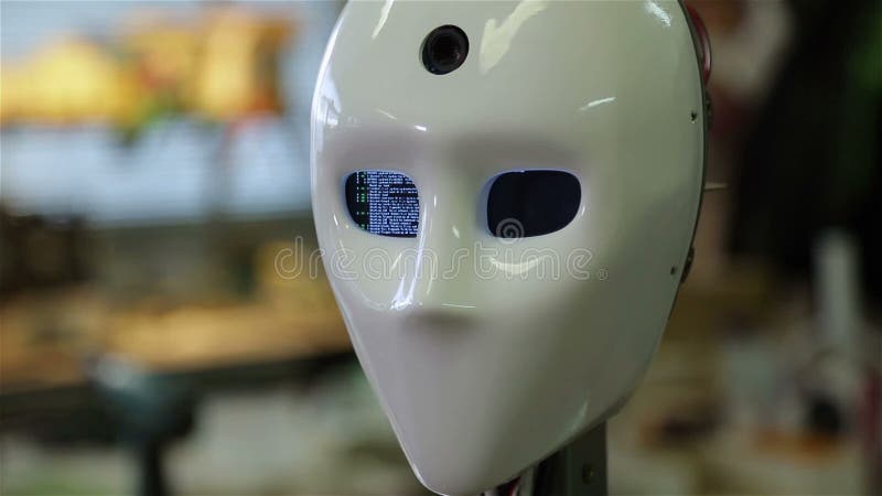 Robot Rebooted and Saw the World Stock Footage - Video of computer ...