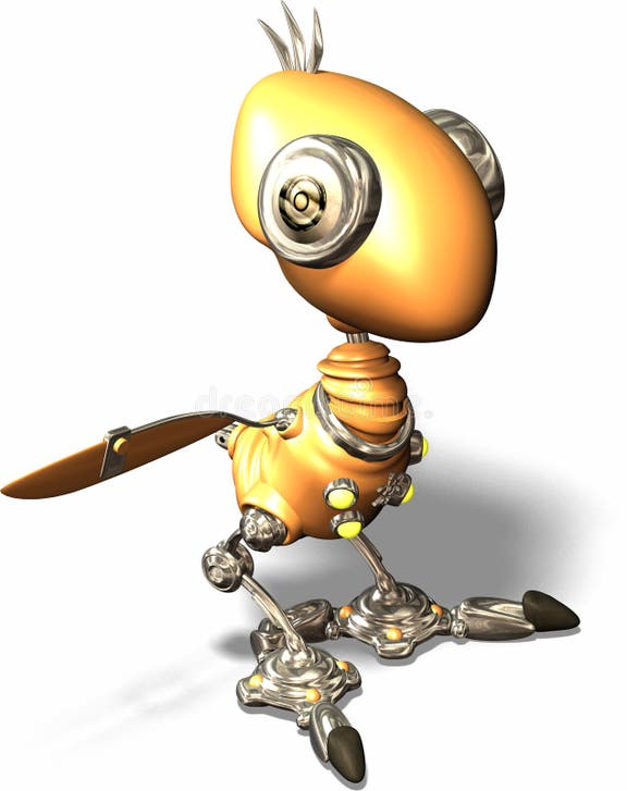 Robot robin stock illustration. Illustration of kralle - 636546