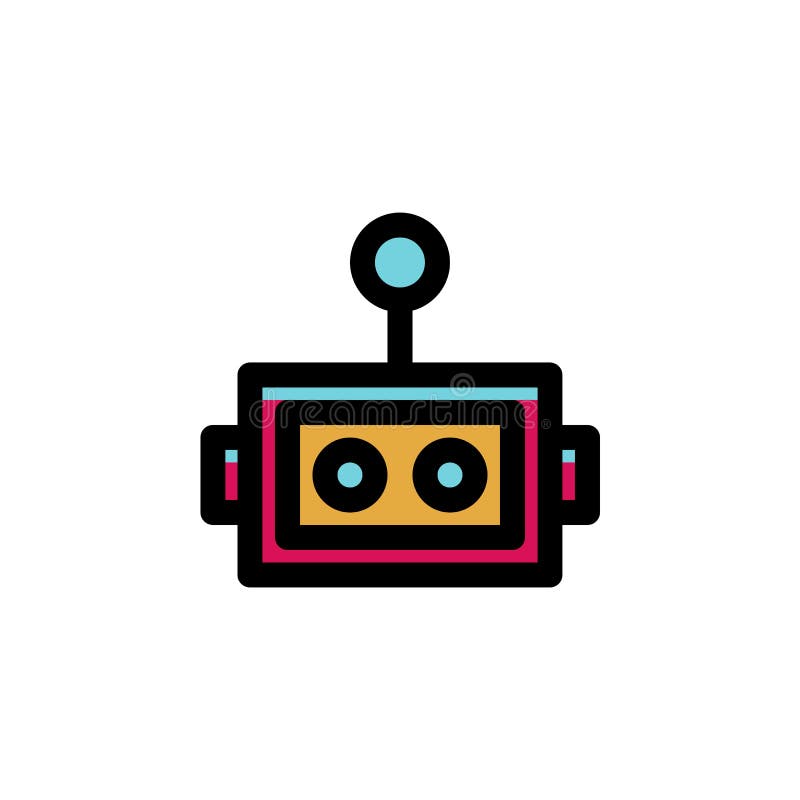 Robot stock vector. Illustration of iconn, character - 200588268