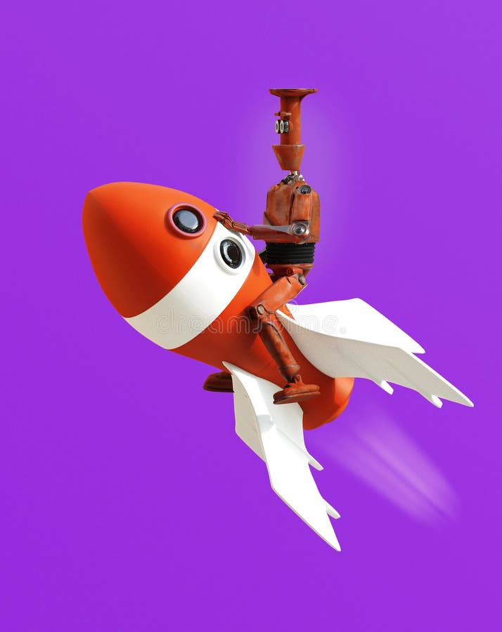 Robot Jet Pack Flying Stock Illustrations – 39 Robot Jet Pack Flying ...