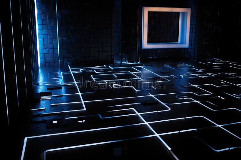 Robot Running Simple Program To Navigate Maze, with Virtual Maze ...