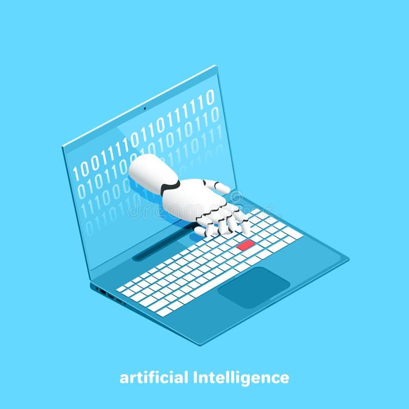 Human Robot Press Button Stock Illustrations – 267 Human Robot Press ...