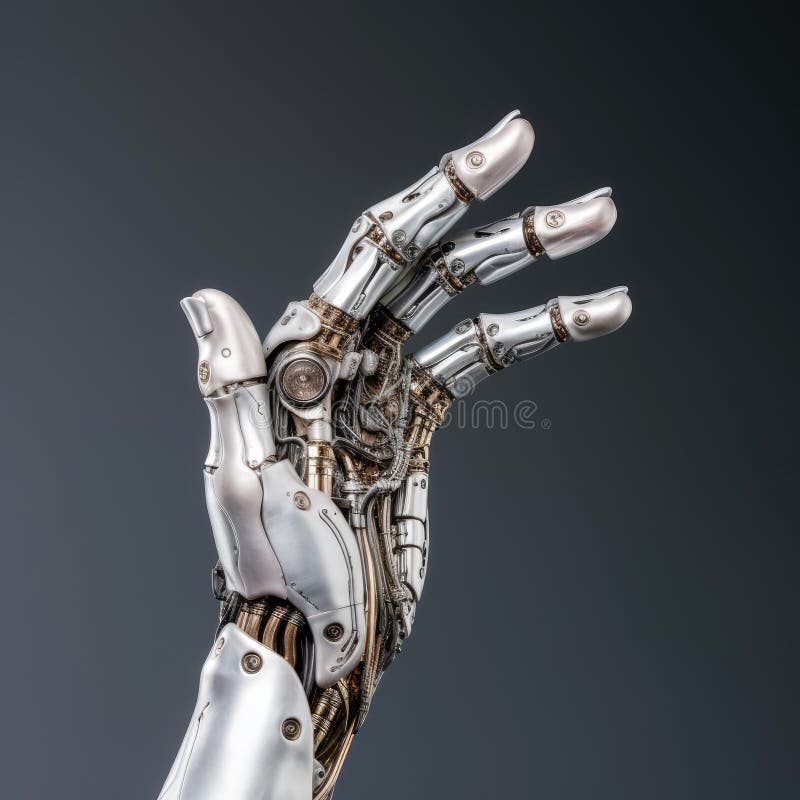 Robot Hand Showing Gestures Stock Image - Image of gesture, disruptive ...