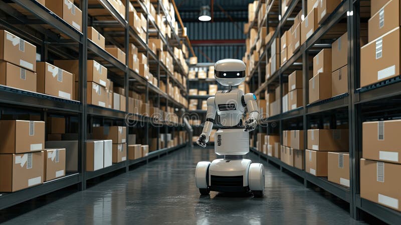 A Robot S Task of Organizing Boxes on a Shelf in a Warehouse Setting ...