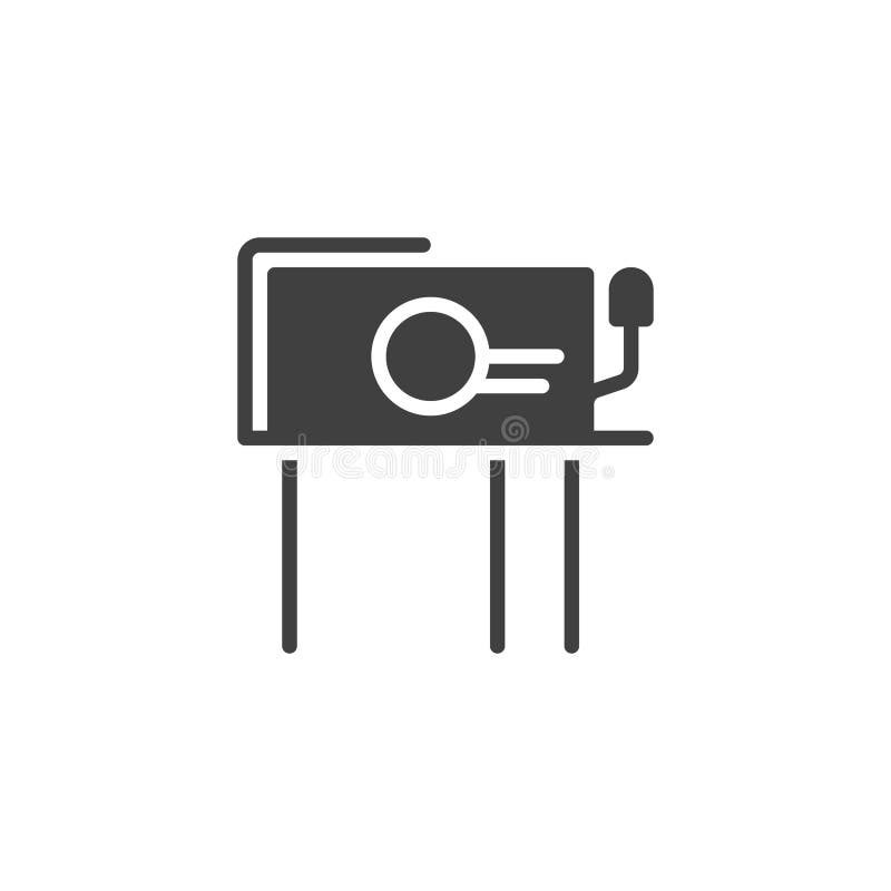 Robot scanner vector icon stock illustration. Illustration of ...