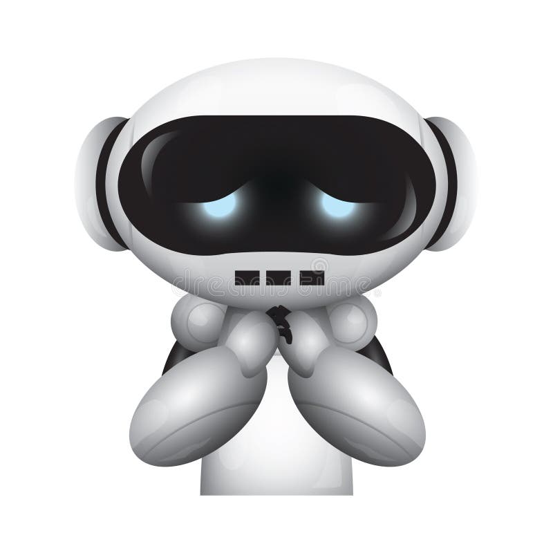 Robot Cute Mascot Design Illustration Stock Vector - Illustration of ...