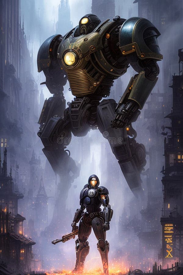 The Robot Scene stock illustration. Illustration of clothing - 275514474